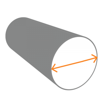 90MM EN8/080A42 Bright Round Steel Bar - Steel stock from High Peak Steels