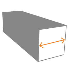 60MM EN3B/080A15 Bright Square Steel Bar - Steel stock from High Peak ...